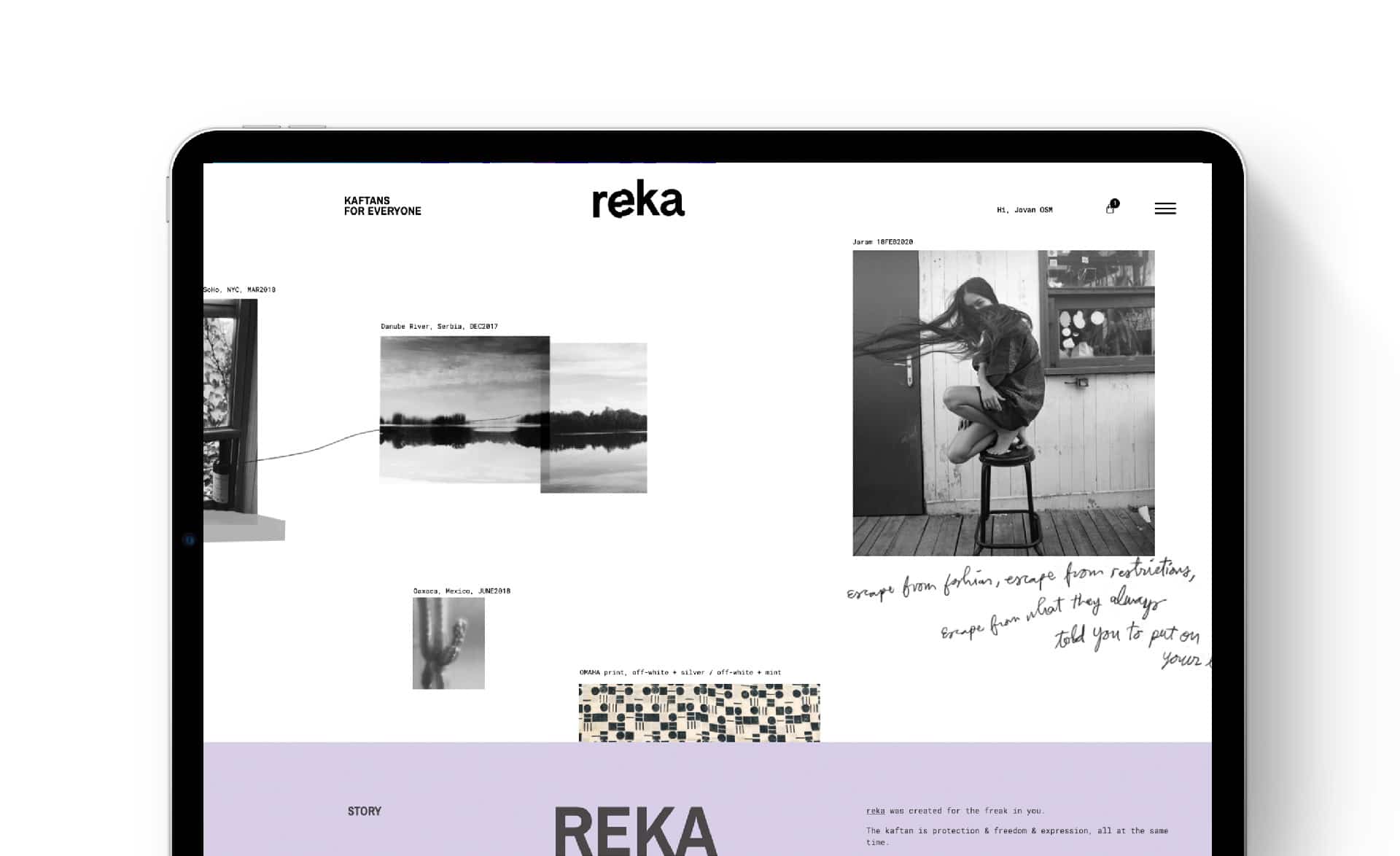 Reka Kaftans Portfolio Page | Reka is an Escape From Fashion